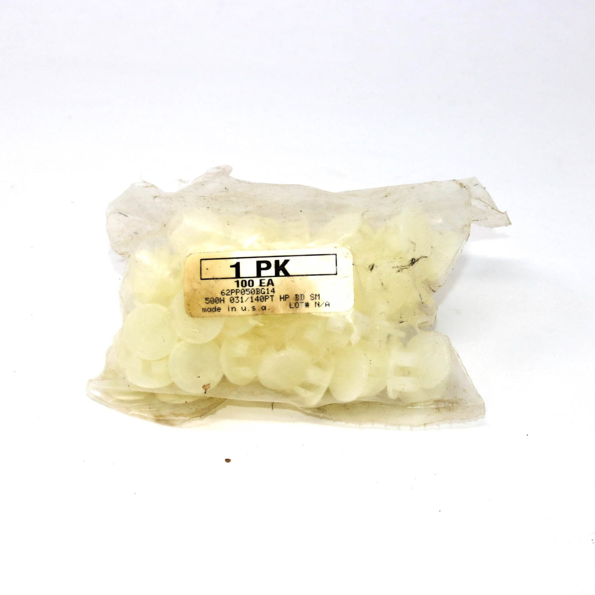 White Binder Plastic Plug | 62PP050BG14 – Pilots HQ LLC.