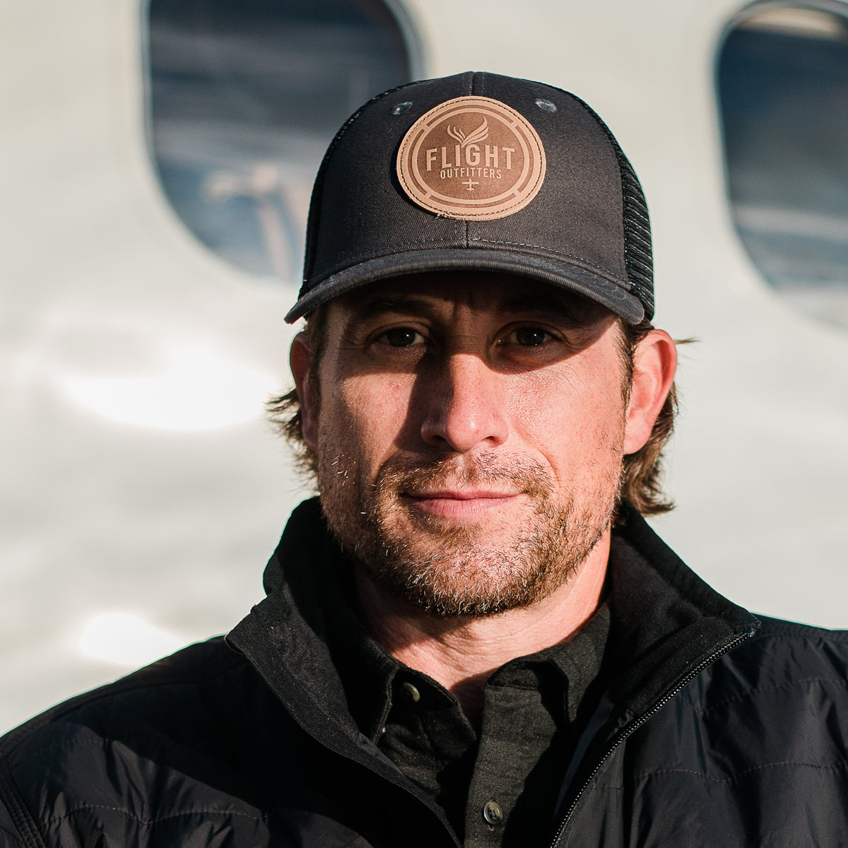Flight Outfitters - Leather Patch Pilot Hat – Pilots HQ LLC.