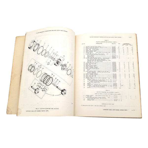 Allison Transmission Detroit Diesel 4440-4460 Series Parts Manual SA11 ...