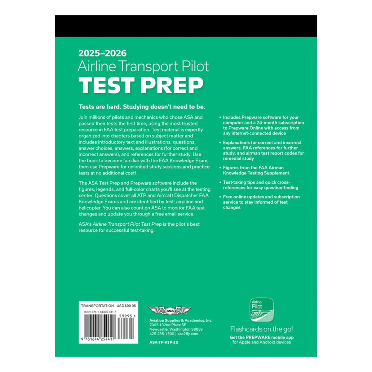 ASA 2025 ATP and Flight Engineer Test Prep | FAA Exam Prep – Pilots HQ LLC.