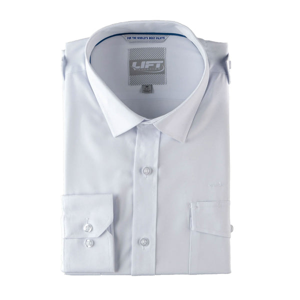 Lift - Flextech Long Sleeve Winged Commercial Pilot Shirt – Pilots HQ LLC.