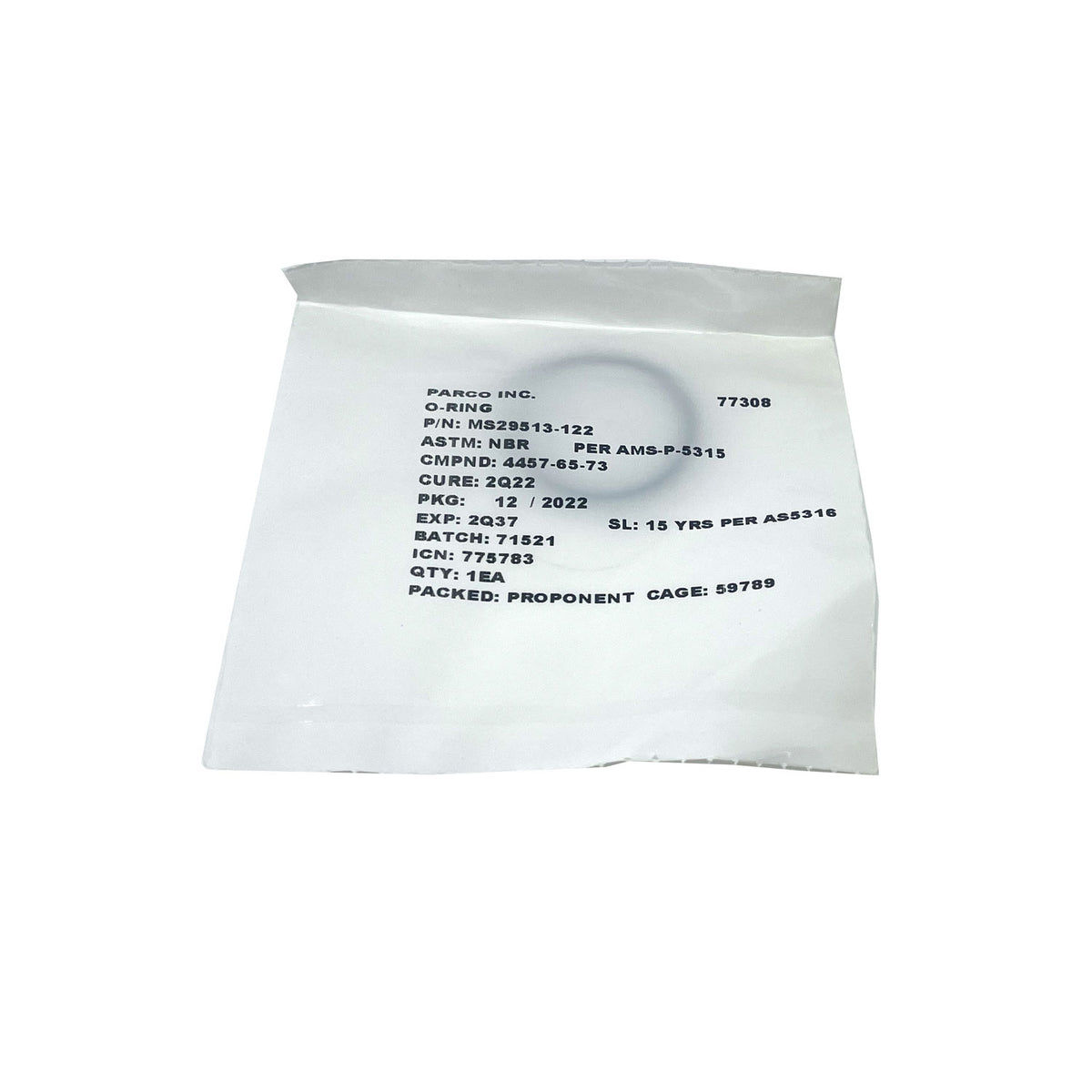 Military Standard Aircraft O-Ring / Seal | MS29513-122 – Pilots HQ LLC.