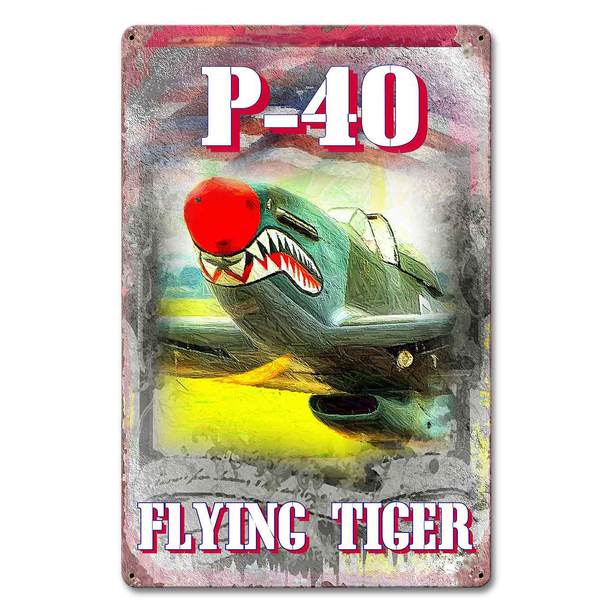 P-40 Flying Tiger Sign – Pilots HQ LLC.