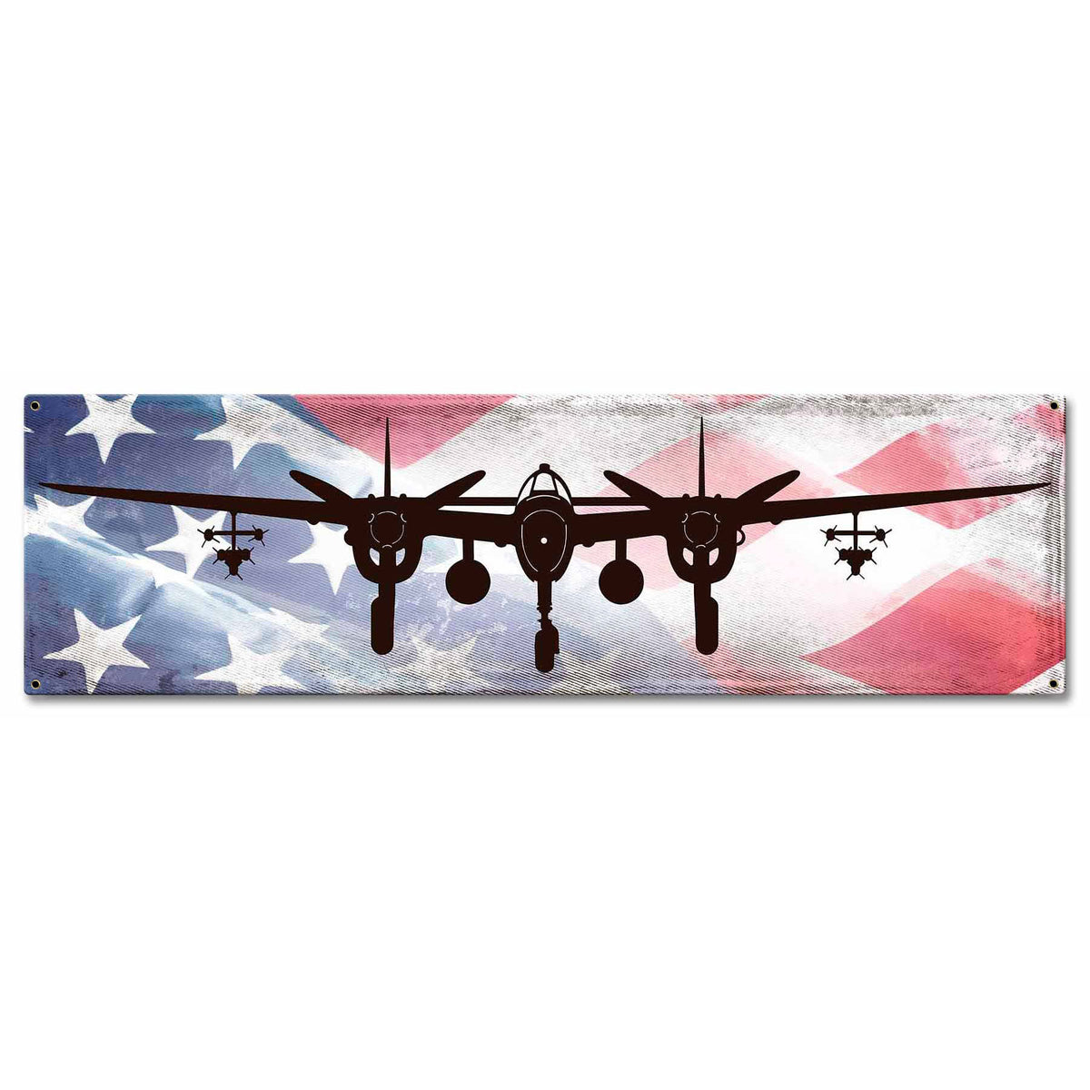 Lighting Plane American Flag Plasma Cut Sign – Pilots HQ LLC.