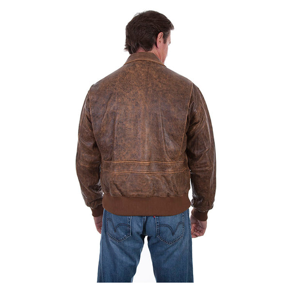 Scully - Leather Bomber Jacket – Pilots HQ LLC.
