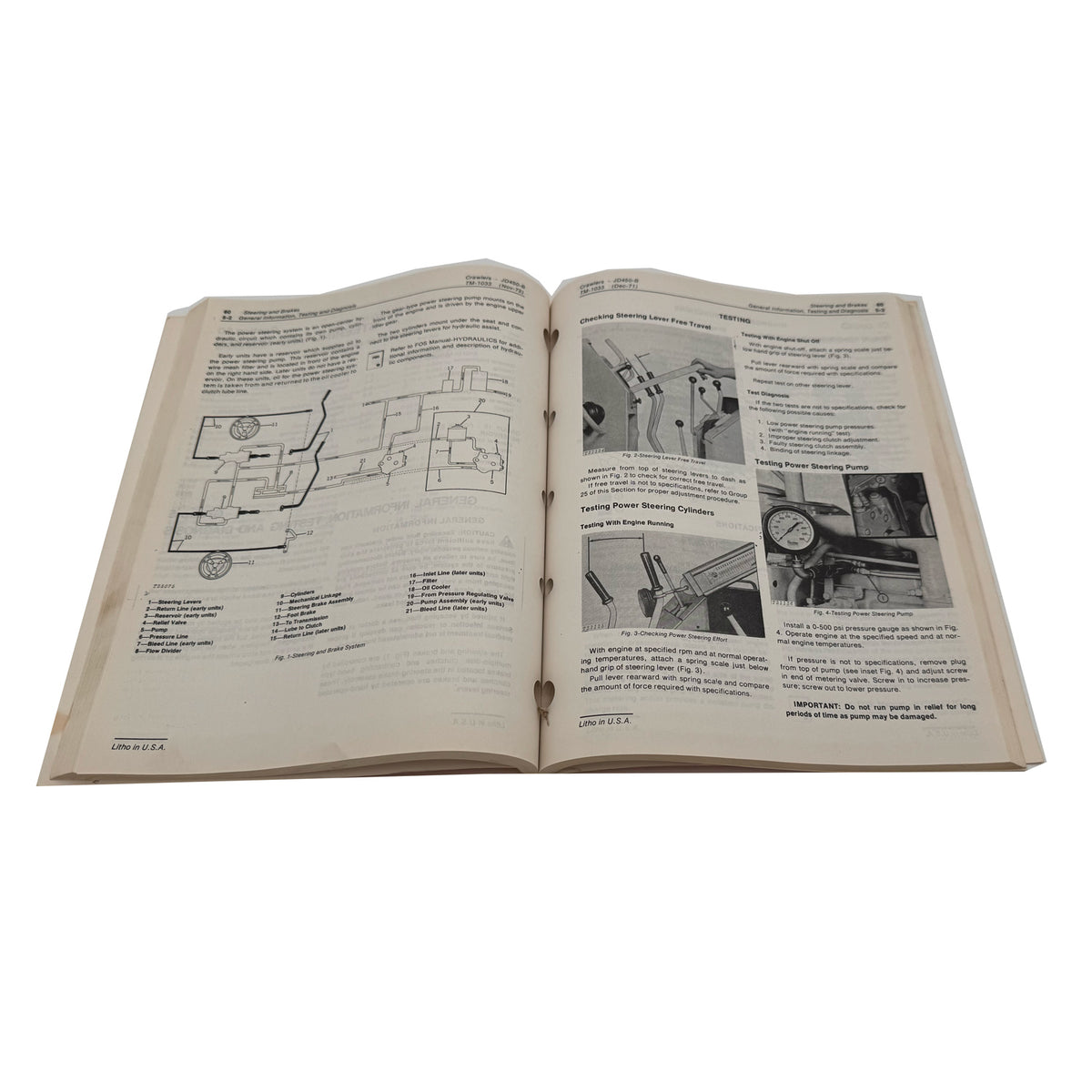 John Deere JD450-B 450B Crawler Loader Technical Manual Original TM103 ...