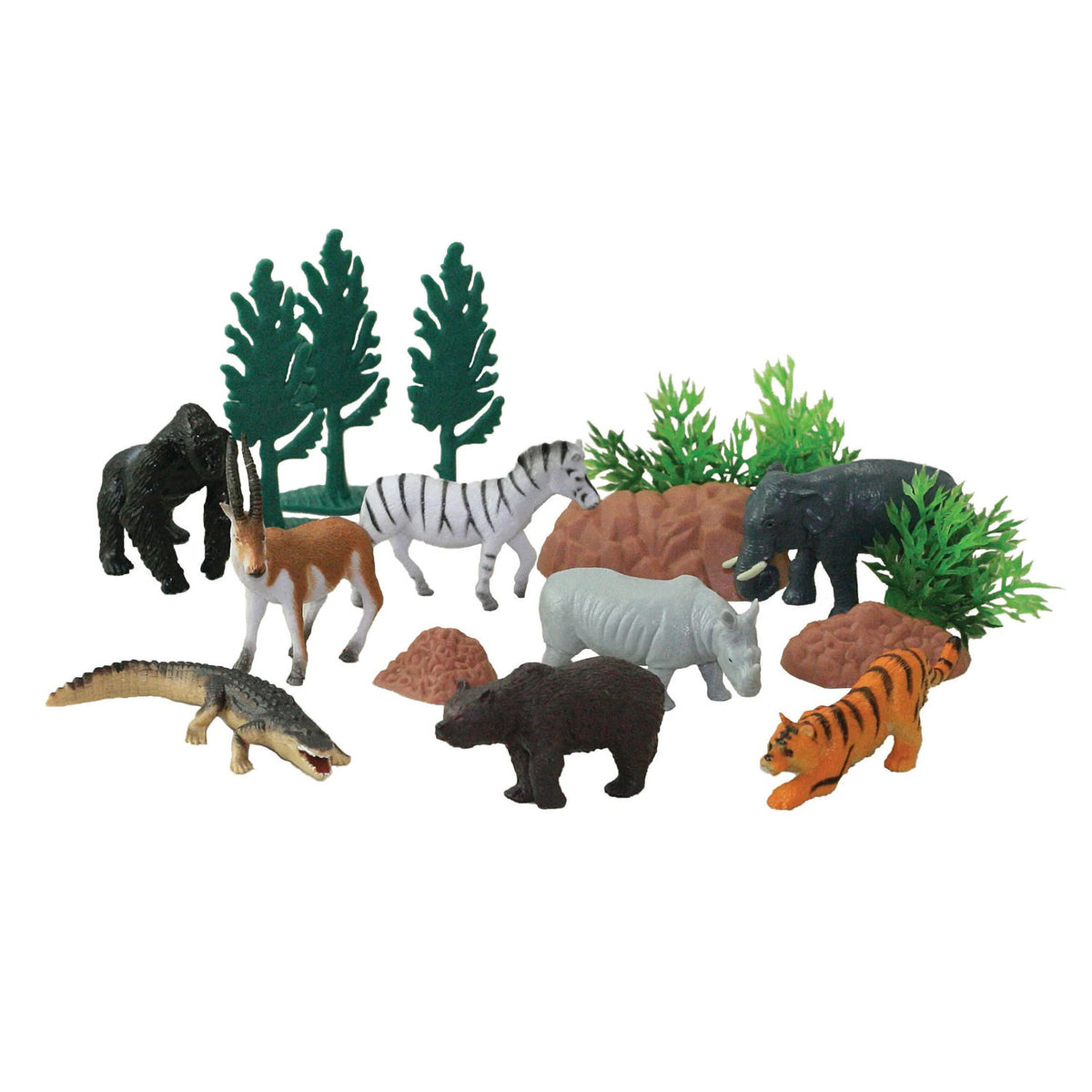 WowToyz® - Wild Animals Mini Bucket Playset - 18pc – Pilots HQ LLC.