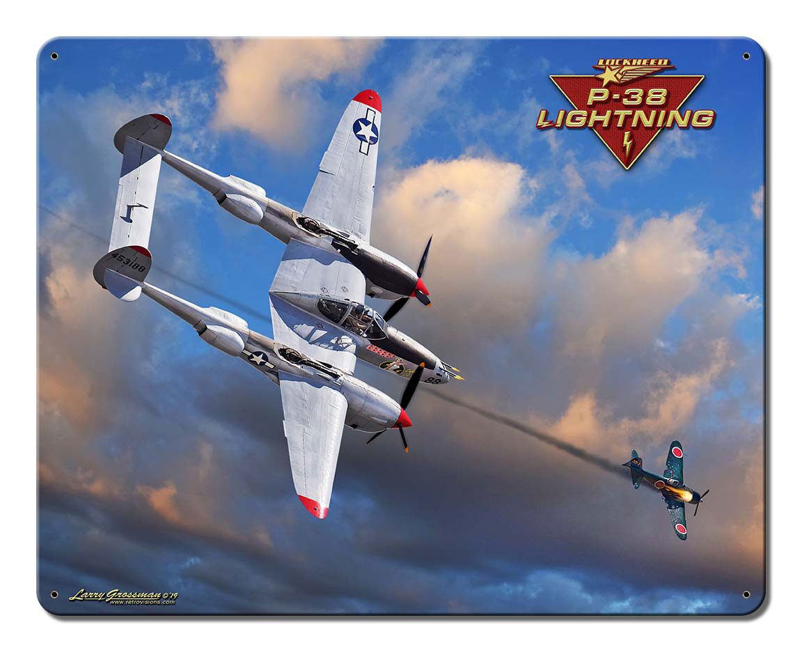 P-38 Lightning Sign – Pilots HQ LLC.