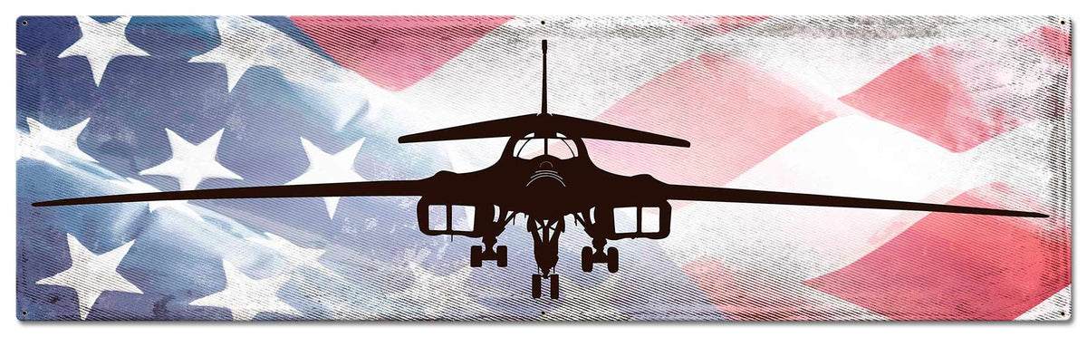 B1B Bomber American Flag Plasma Cut Sign – Pilots HQ LLC.