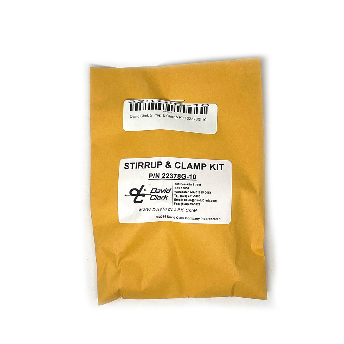 David Clark Stirrup & Clamp Kit | Adjustable OEM 22378G-10 – Pilots HQ LLC.