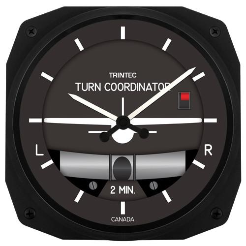 Trintec - 10'' Turn & Bank Instrument Style Clock | 3066-10 – Pilots HQ ...