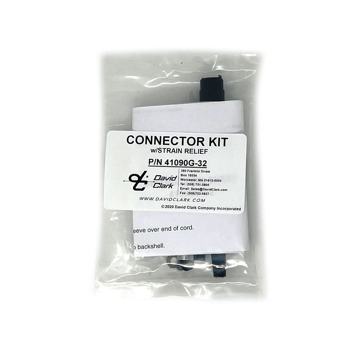 David Clark Stereo 1/4″ Plug Connector Kit | P/N 41090G‑32 – Pilots HQ LLC.
