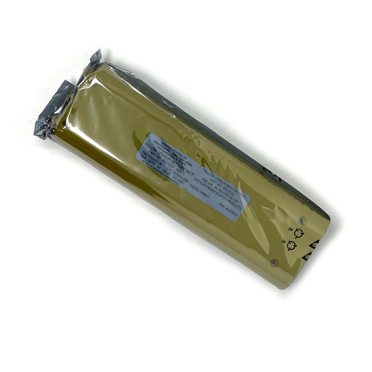 Artex - Lithium Battery Pack for G406-4 406 Mhz ELT, 5 Year | 452-0222 ...
