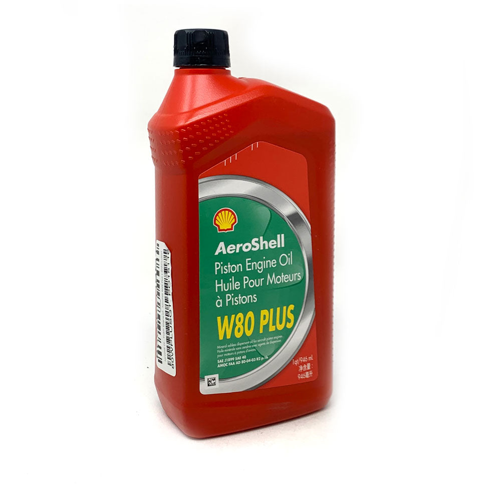 Aeroshell - W80 Plus Piston Engine Oil, With Antiwear – Pilots HQ LLC.