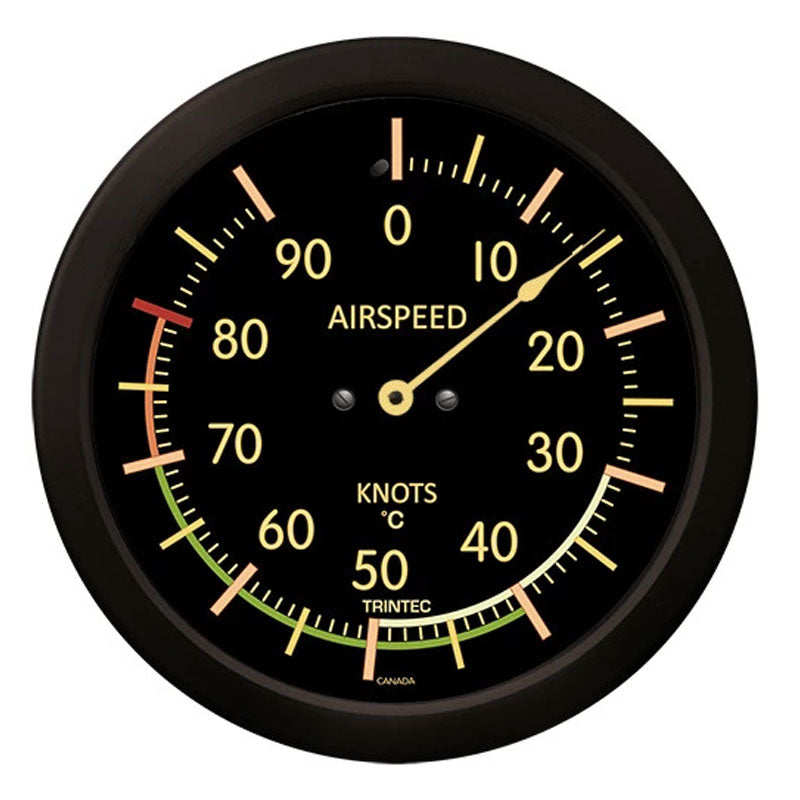 Trintec - Vintage Airspeed Indicator Thermometer - C | 9061VC-14 ...
