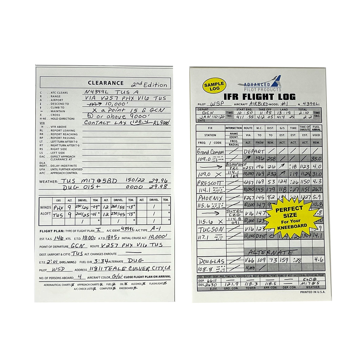 Advanced Pilot Products Flight Log Pads – Pilots HQ LLC.