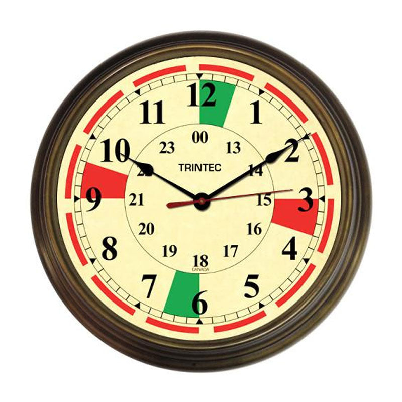 Trintec - 14" Post War Radio Sector Clock | COM-01-PWS – Pilots HQ LLC.