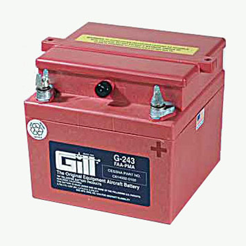 Gill - Aircraft Battery 24V | G243 - Without Acid – Pilots HQ LLC.