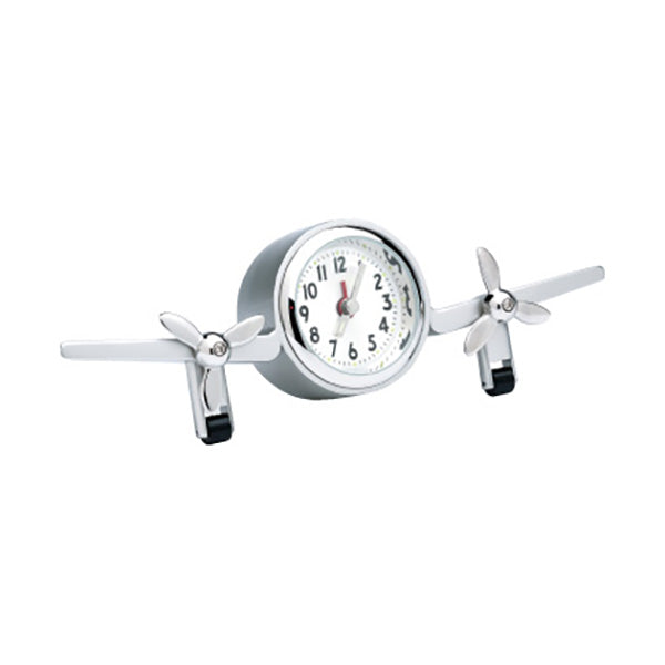 Aero Phoenix - Airplane Clock, Twin, Silver | N APX 510-SLV – Pilots HQ ...