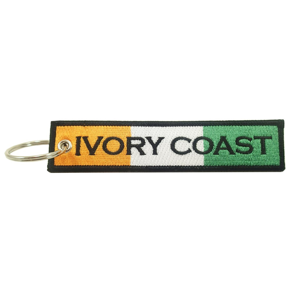 Embroidered Keychain, Ivory Coast – Pilots HQ LLC.