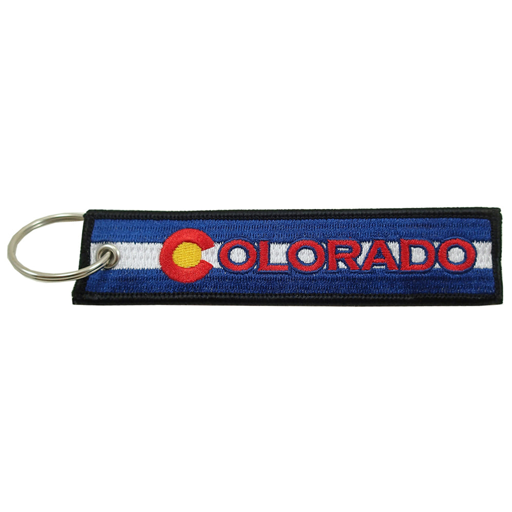 Embroidered Keychain, Colorado – Pilots HQ LLC.