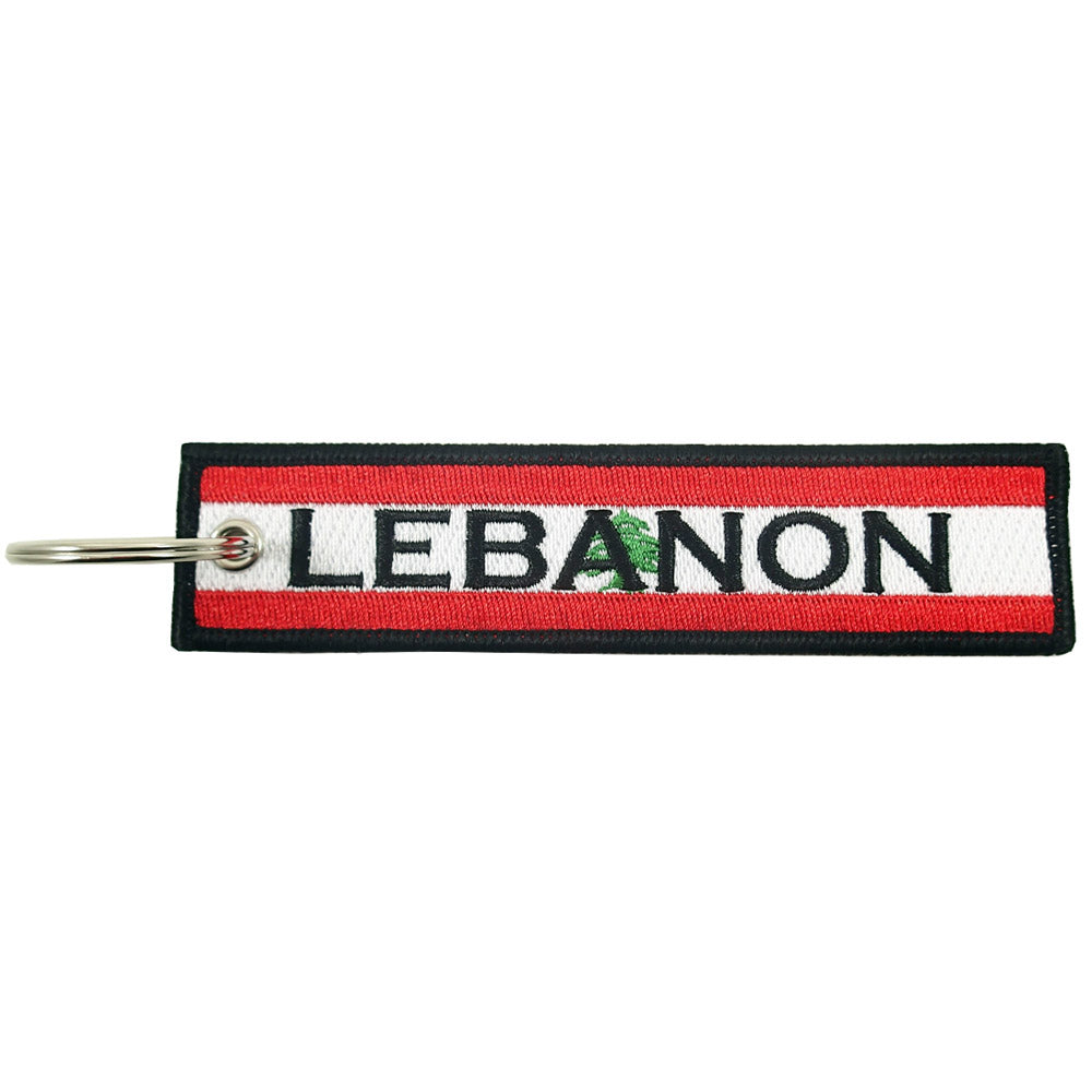 Embroidered Keychain, Lebanon – Pilots HQ LLC.