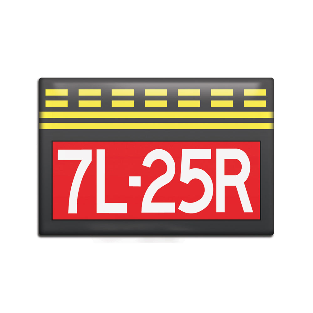 Runway Hold Short Sign, 7L-25R Fridge Magnet – Pilots HQ LLC.