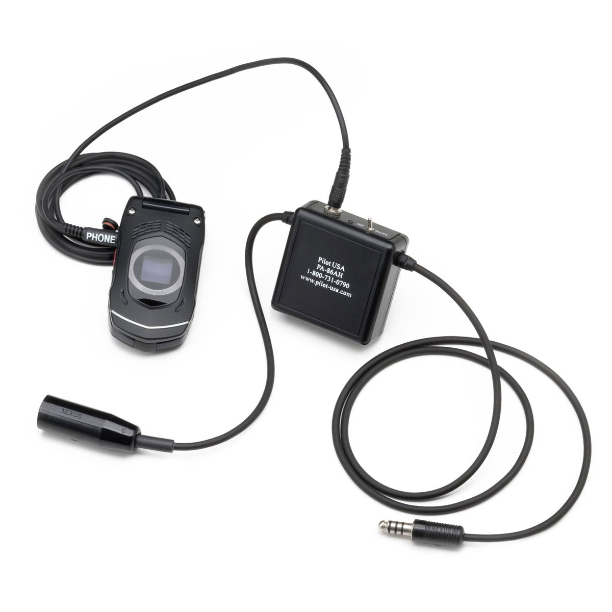 Pilot USA - Amplified Cell Phone Adapter Helicopter Headset | PA-86AH ...