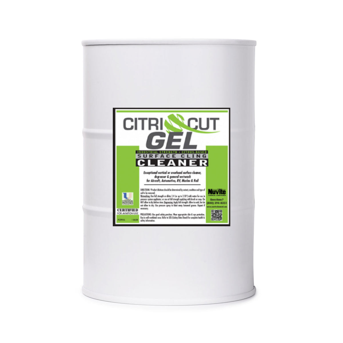CitriCut Gel - Citrus-Based Degreaser that Clings| 55GL – Pilots HQ LLC.