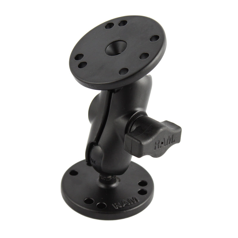Ram - 1" Diameter Ball Mount With Short Double Socket Arm And 2/ 2.5 ...