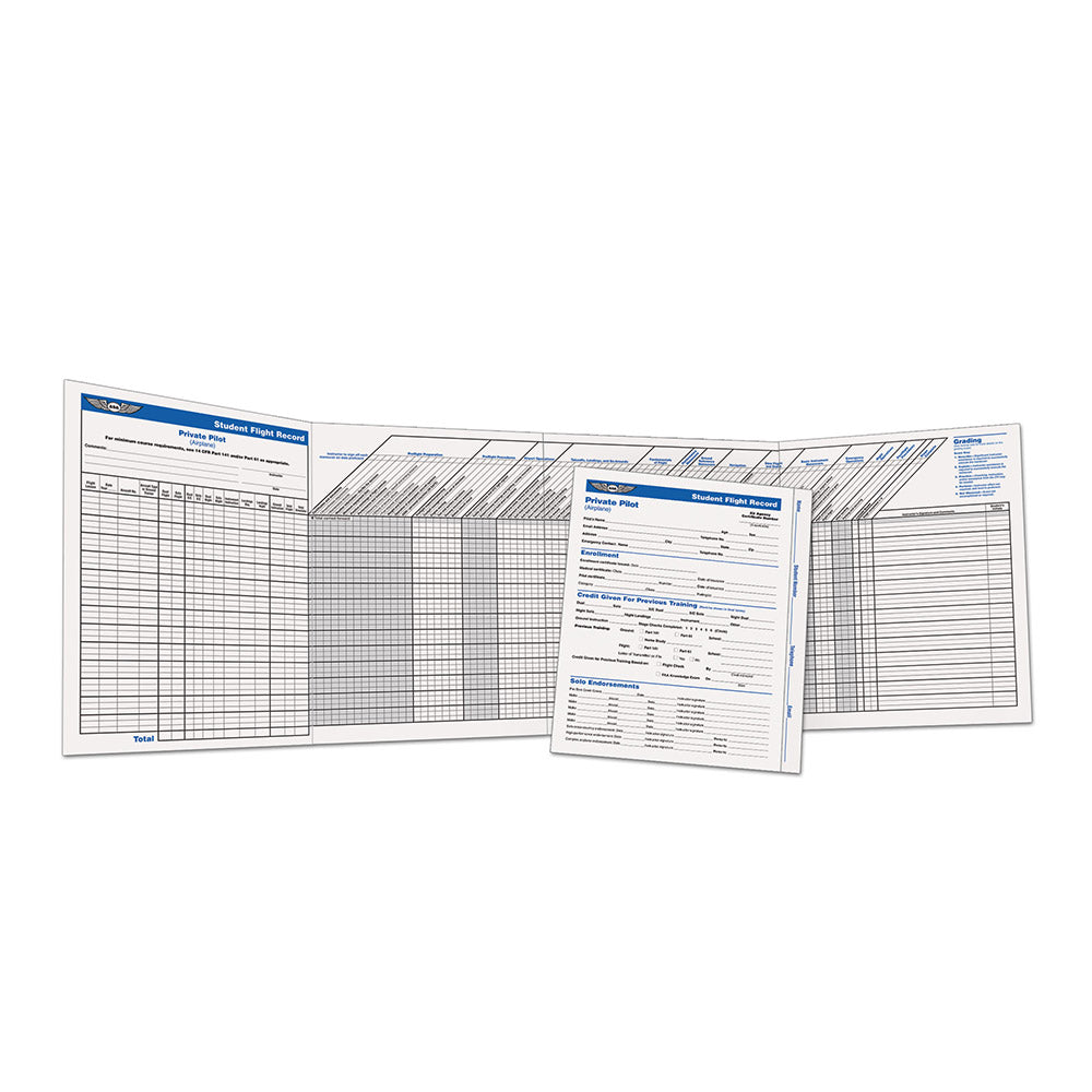ASA - Student Flight Records: Private Pilot | ASA-SFR-P6 – Pilots HQ LLC.