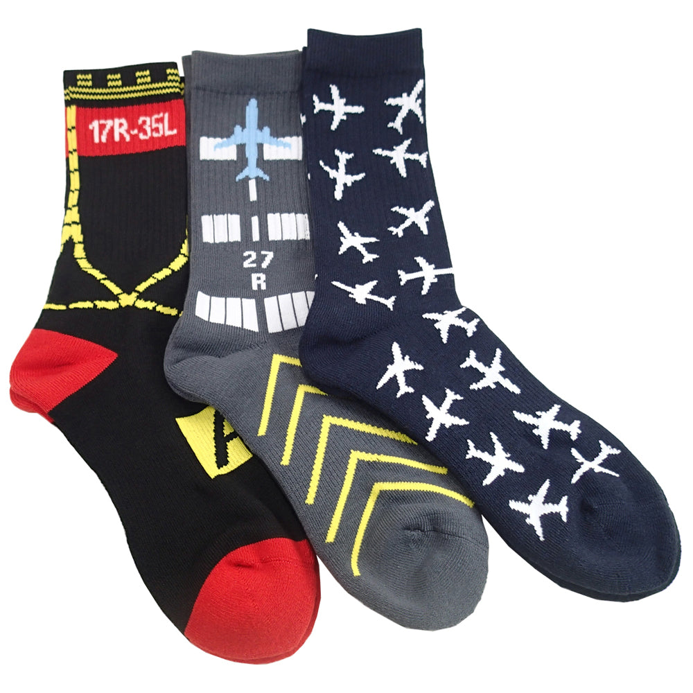 Premium Crew Socks, Set Of 3-Pairs – Pilots HQ LLC.
