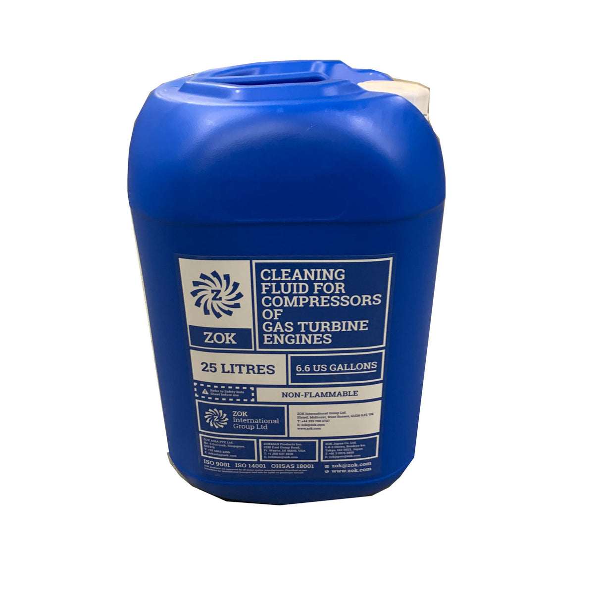 ZOK International - 27 Gas Turbine Compressor Cleaning Fluid - 6.6 Gal ...