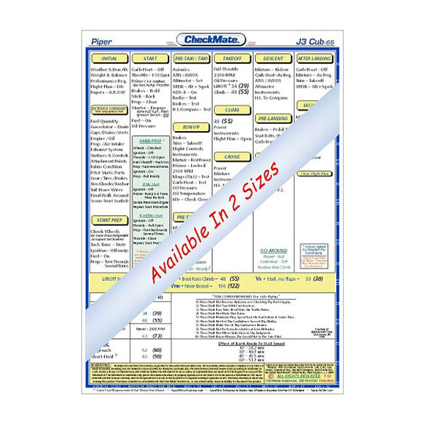 CheckMate - Piper J3 Cub-65 Checklist – Pilots HQ LLC.