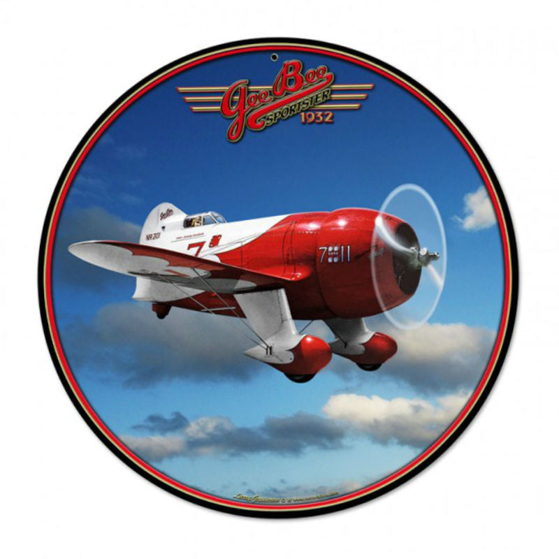 Vintage Signs - Gee Bee Racer 14in x 14in | LG153 – Pilots HQ LLC.